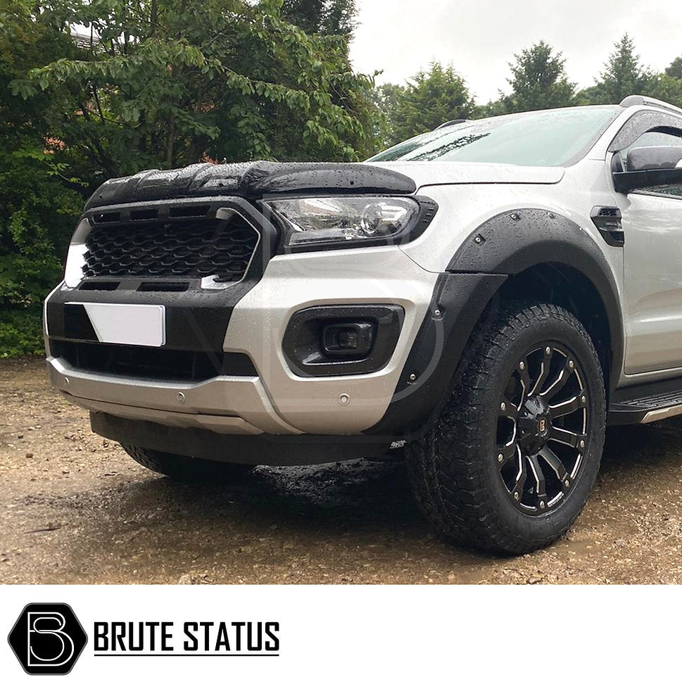 Ford Ranger 2019-2022 Black/Silver Grille (Wildtrak Only) – Brute Status