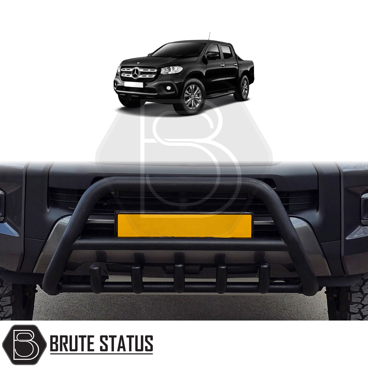Mercedes X-Class A-Bar (Nudge Bar) Matte Black – Brute Status