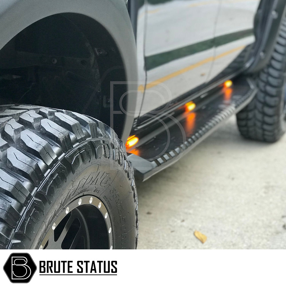 Ford Ranger 2023+ Heavy Duty S30 Steel Side Steps With LEDs – Brute Status
