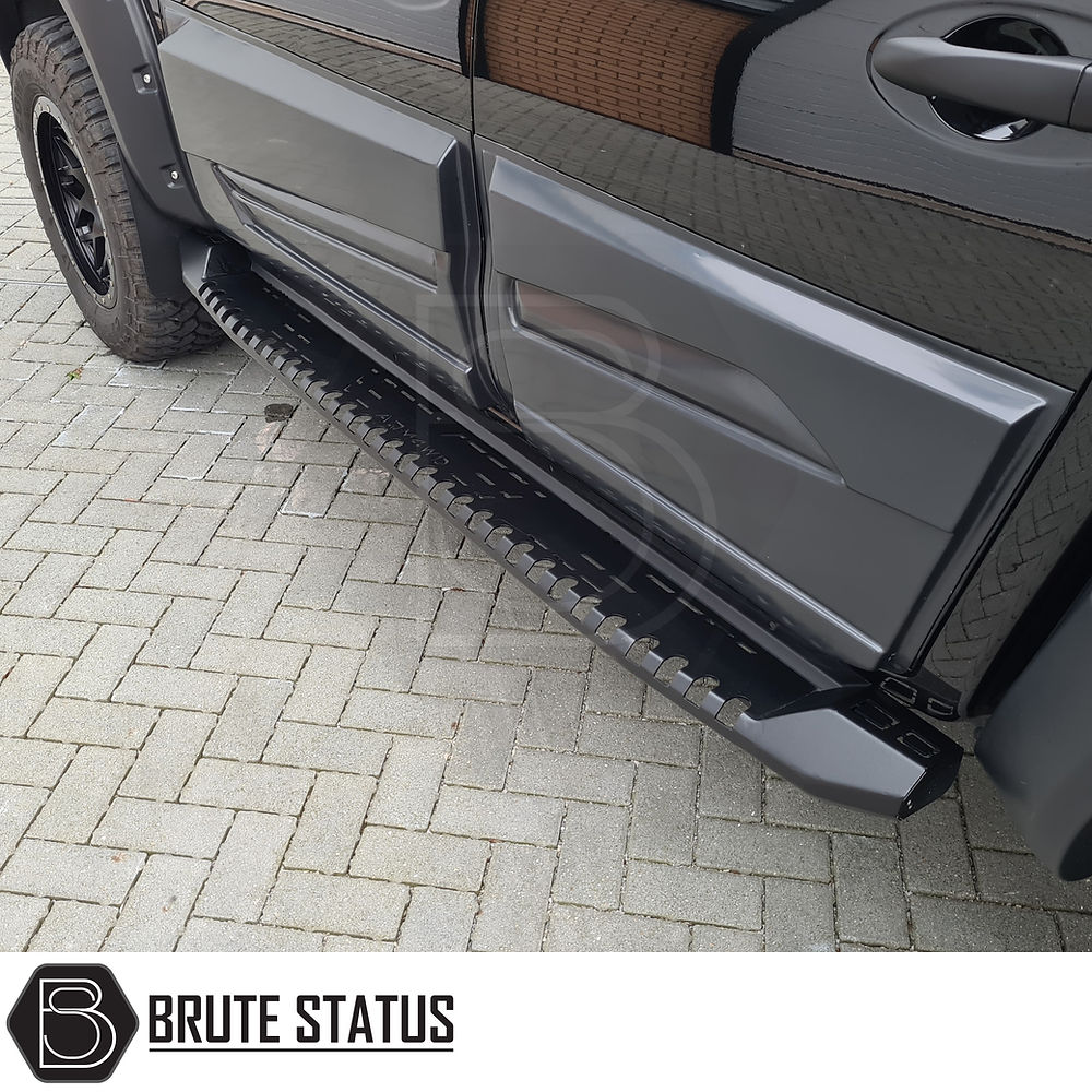 Mitsubishi L200 2015-2019 Series 5 Heavy Duty S30 Steel Side Steps ...