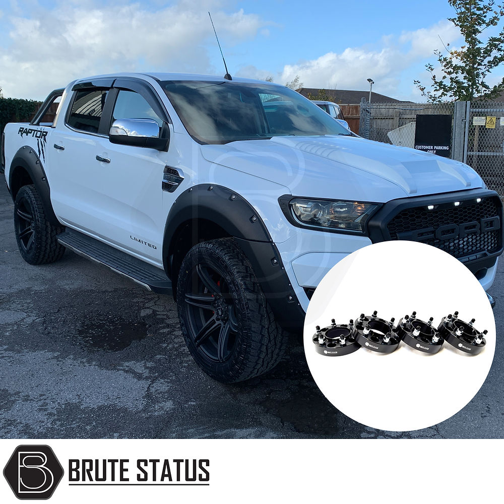 Ford Ranger 2015-19 T7 T8 Wide Arch Kit & 35mm Wheel Spacers - Riveted ...